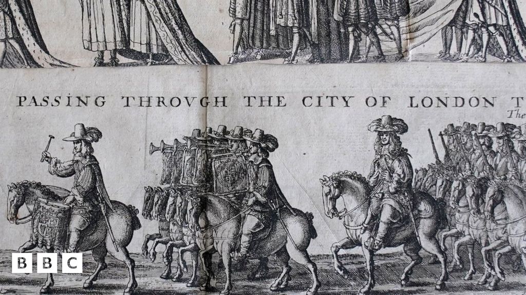 Coronation: Rare Charles II drawings found in cupboard - BBC Newsround