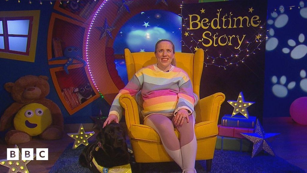 Paralympian reads first braille story for CBeebies - BBC Newsround