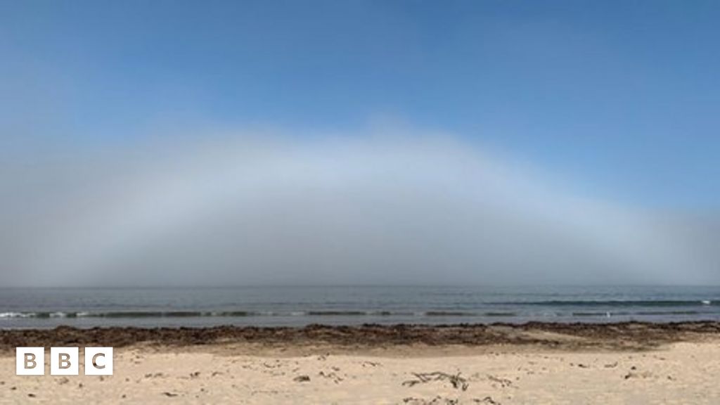 Rare white rainbows photographed in Scotland - BBC Weather