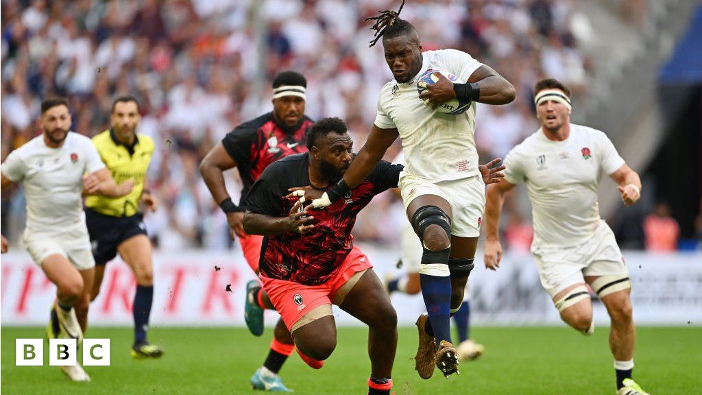 Rugby World Cup 2023: England beat Fiji to go through to semi-finals ...
