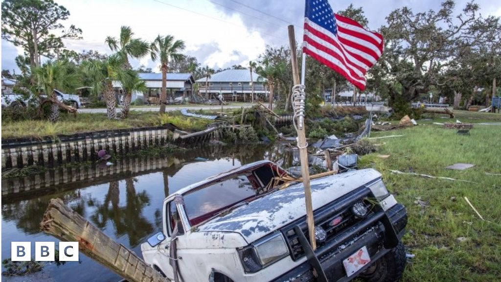 Hurricane Idalia: Hundreds of thousands of people left without power in Florida - BBC Newsround