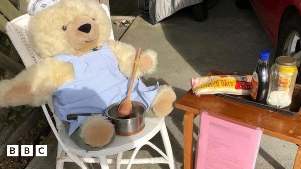 Teddy bear adventures to brighten up lockdown walks - BBC Newsround