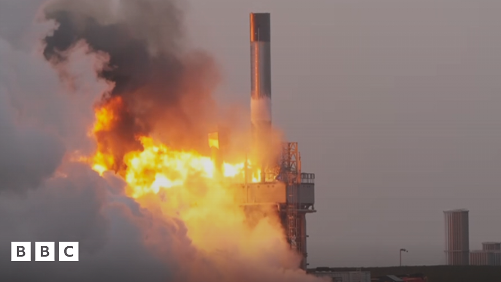 SaxaVord spaceport: Engine explodes during Shetland rocket test - BBC ...