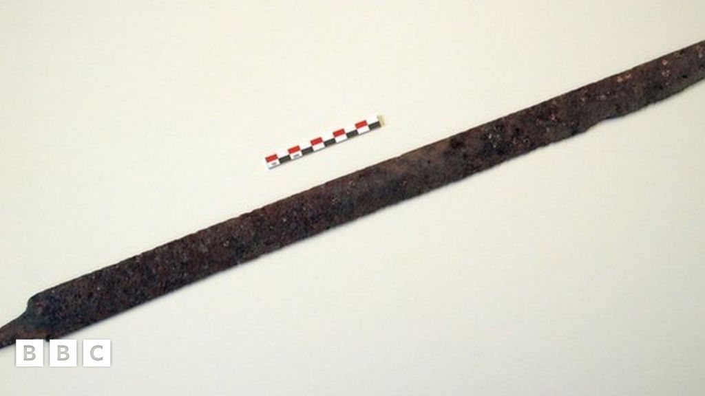 Viking sword found buried in rocks - BBC Newsround