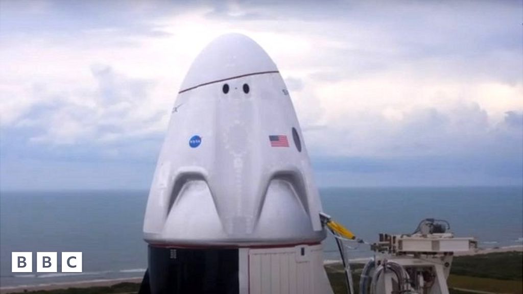 Nasa Space X: Crew Dragon launch delayed by bad weather - BBC Newsround