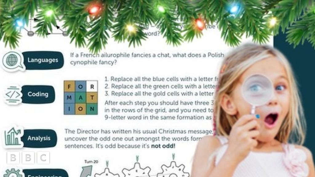GCHQ: School children challenged to crack Christmas card code - BBC ...