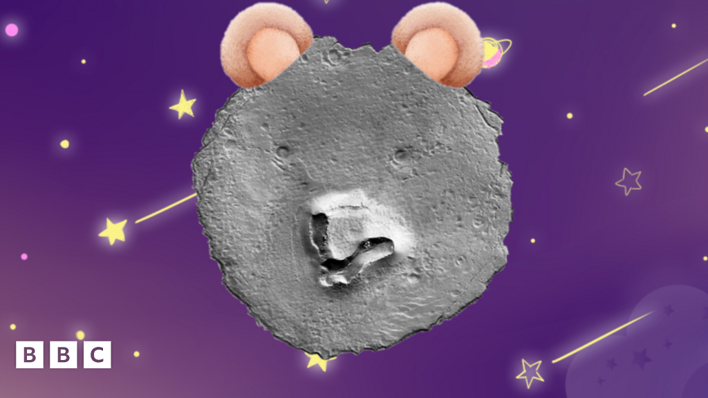 Face of a bear found on the surface of Mars - BBC Newsround