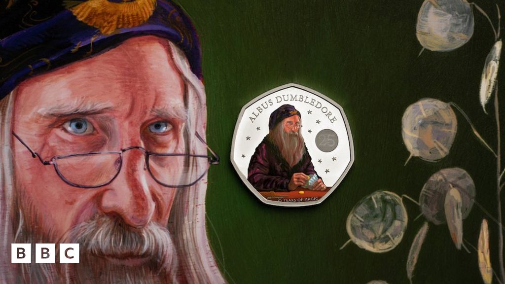 Harry Potter: Dumbledore 50p coin released - BBC Newsround