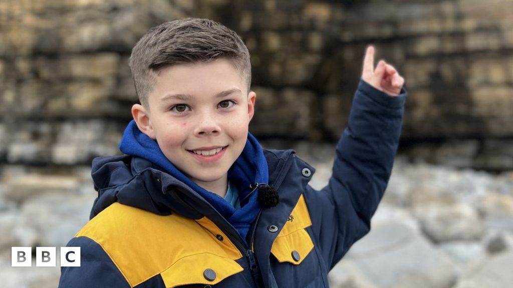 Bachgen, 9, yn dod o hyd i ffosil 200 miliwn oed ar draeth - BBC Cymru Fyw