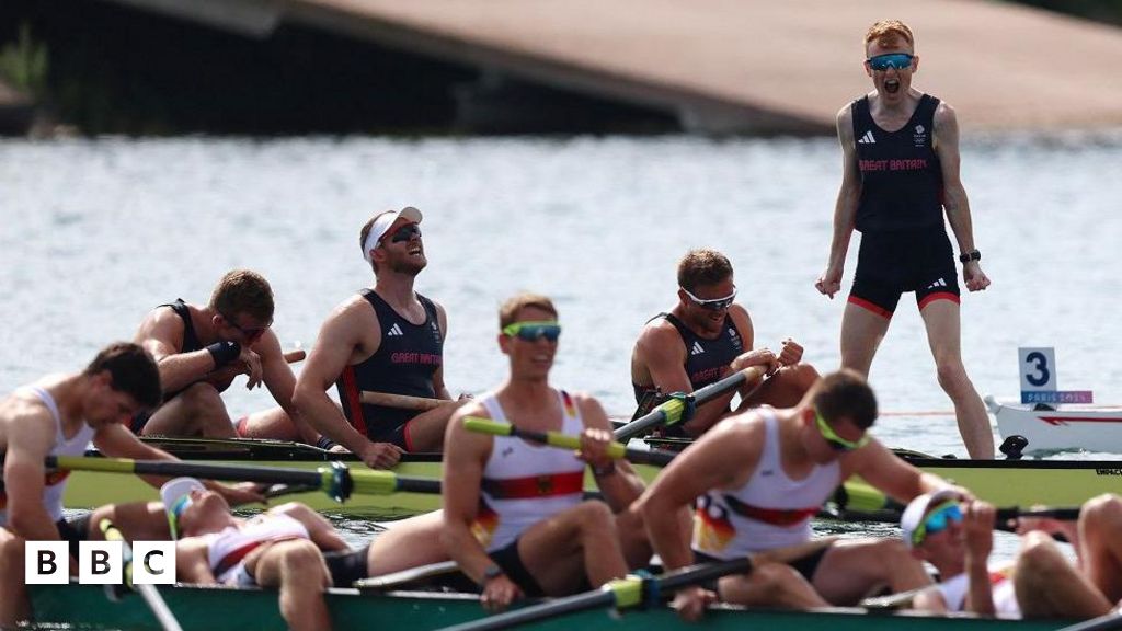 Gemau Olympaidd: Medal aur i'r rhwyfwr Harry Brightmore - BBC Cymru Fyw