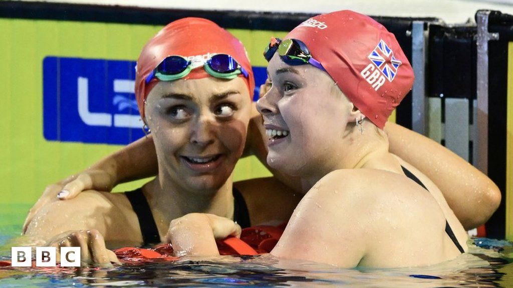 Aur i Medi Harris ym mhencampwriaeth nofio Ewrop - BBC Cymru Fyw