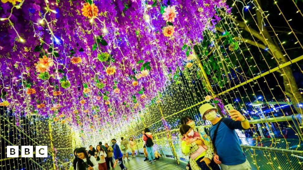Spectacular Christmas light displays from around the world - BBC Newsround