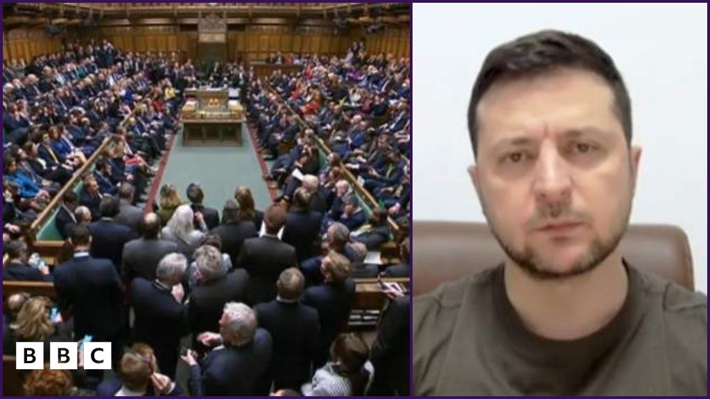 Ukraine Applause For President Zelensky After Historic Speech To Uk