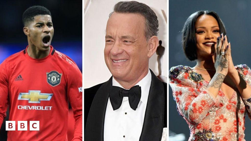 Tom Hanks and other celebs doing good during coronavirus lockdown - BBC ...