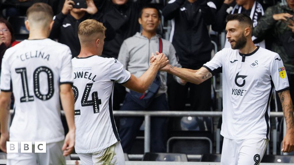 Y Bencampwriaeth: Abertawe 3-2 Preston North End - BBC Cymru Fyw