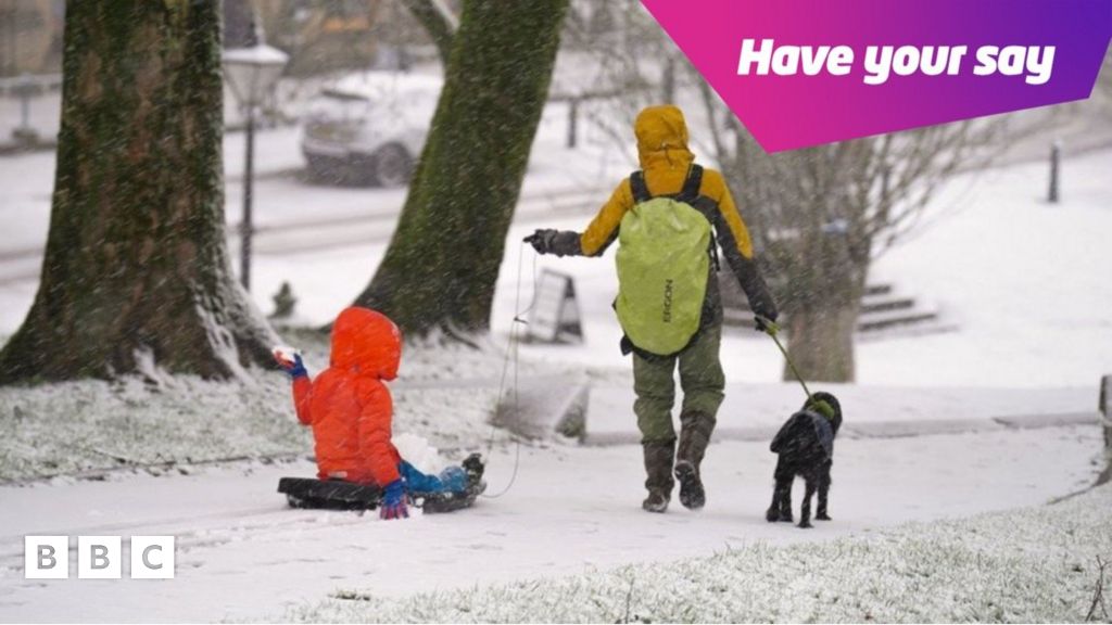 Snow: Cold weather continues to cause problems across parts of UK - BBC ...