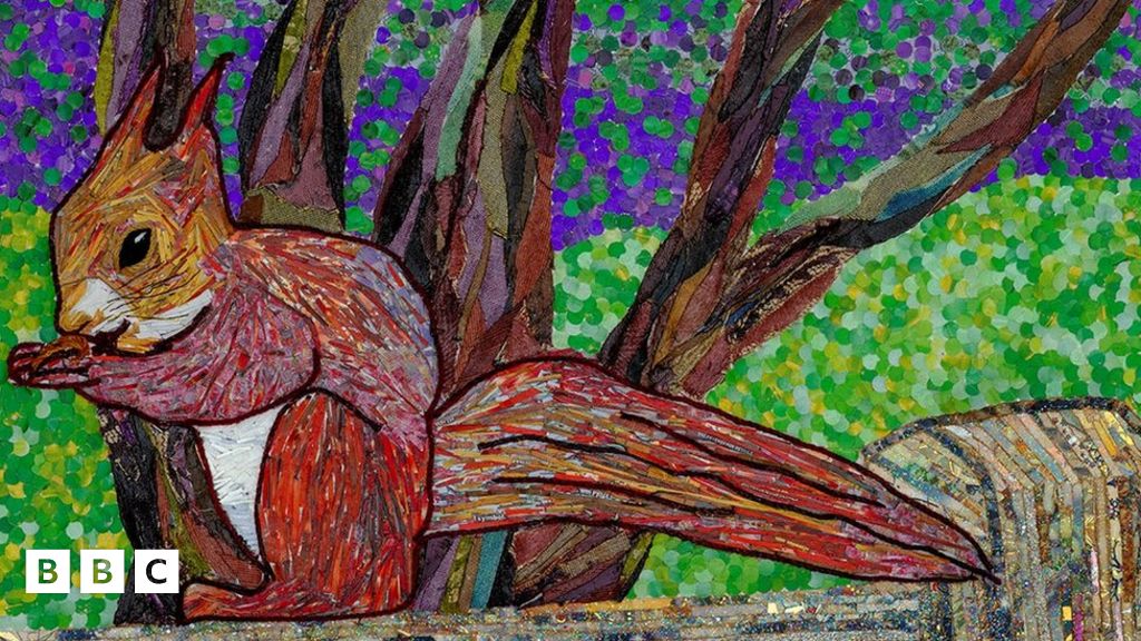 The red squirrels made entirely out of recycling - BBC Newsround