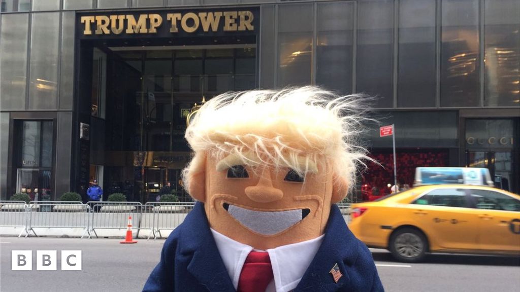 Newsround's Trump puppet does some sightseeing around New York City ...