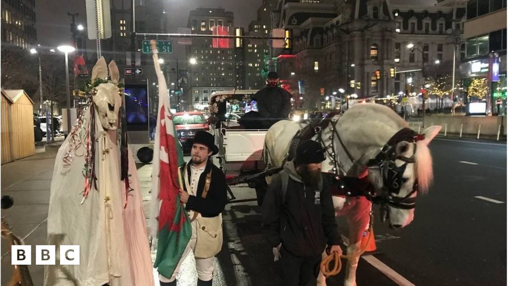 Y Fari Lwyd yn America?! - BBC Cymru Fyw