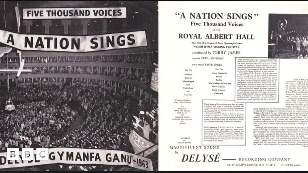 Cofio'r Gymanfa Ganu enfawr yn Llundain - BBC Cymru Fyw