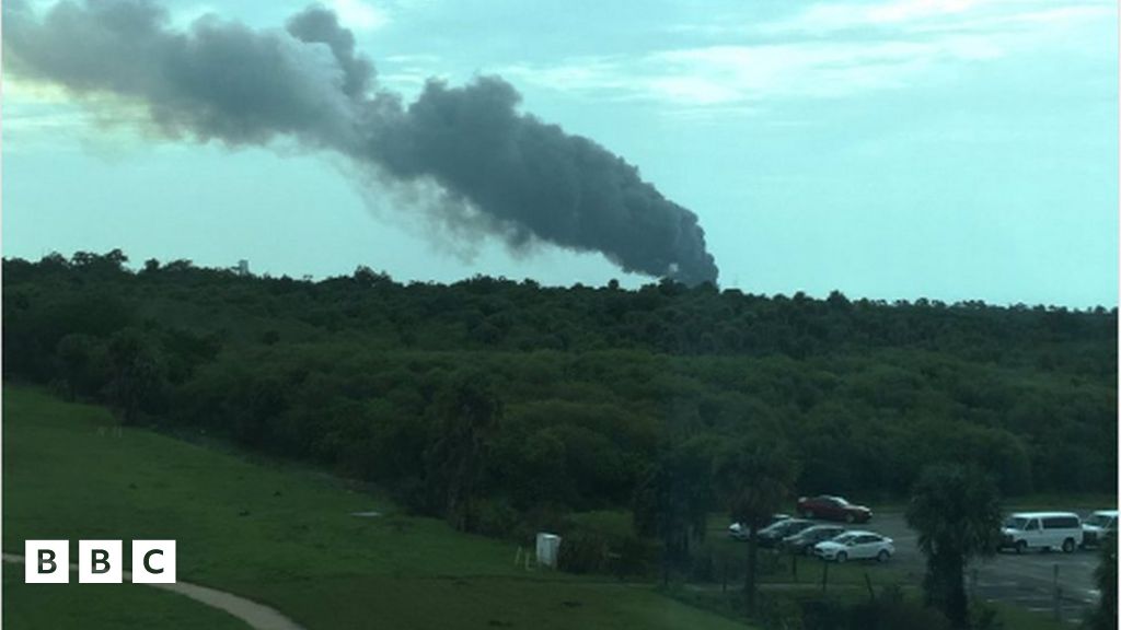 Rocket explosion at Nasa test site destroys satellite - BBC Newsround