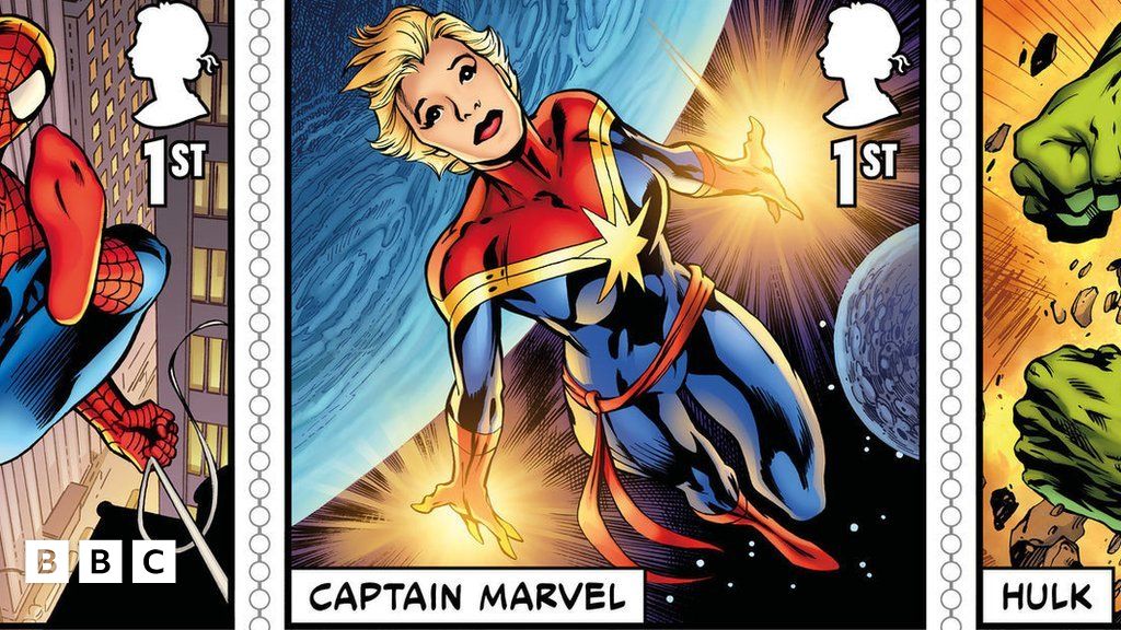 Captain Marvel stamps released by Royal Mail - BBC Newsround
