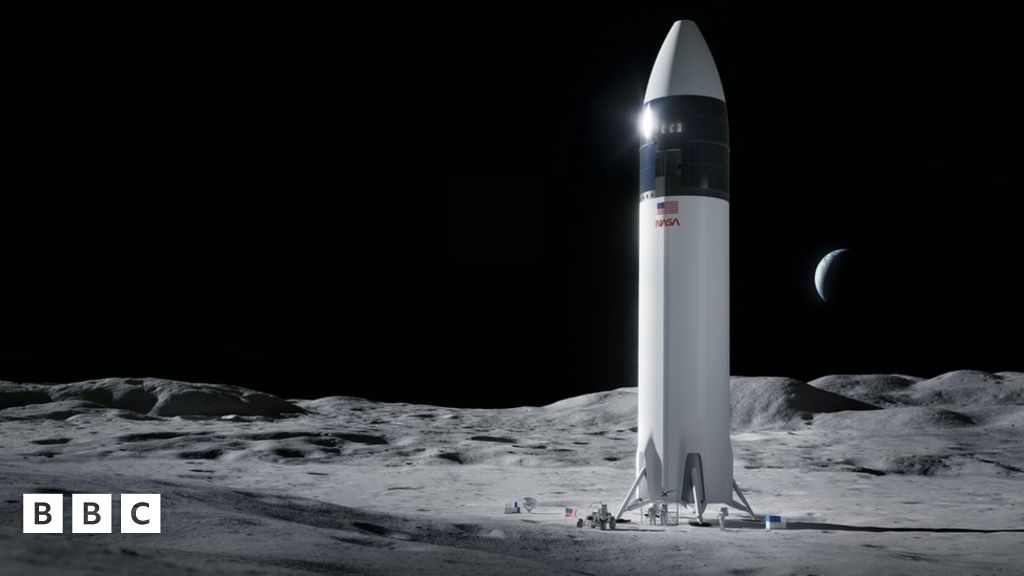 Spacex Starship Prototype Successfully Lands Bbc Newsround