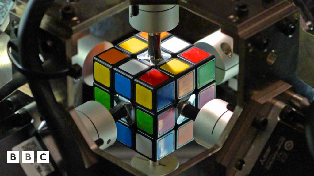 Meet the robot who broke the Rubik's Cube world record - BBC Newsround