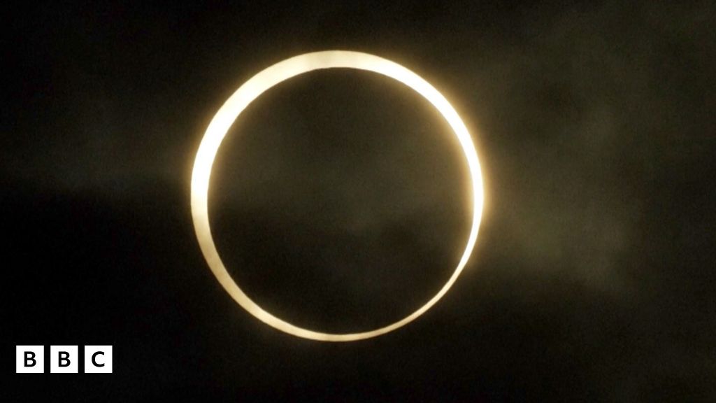 Look at this spectacular annular 'ring of fire' solar eclipse - BBC ...