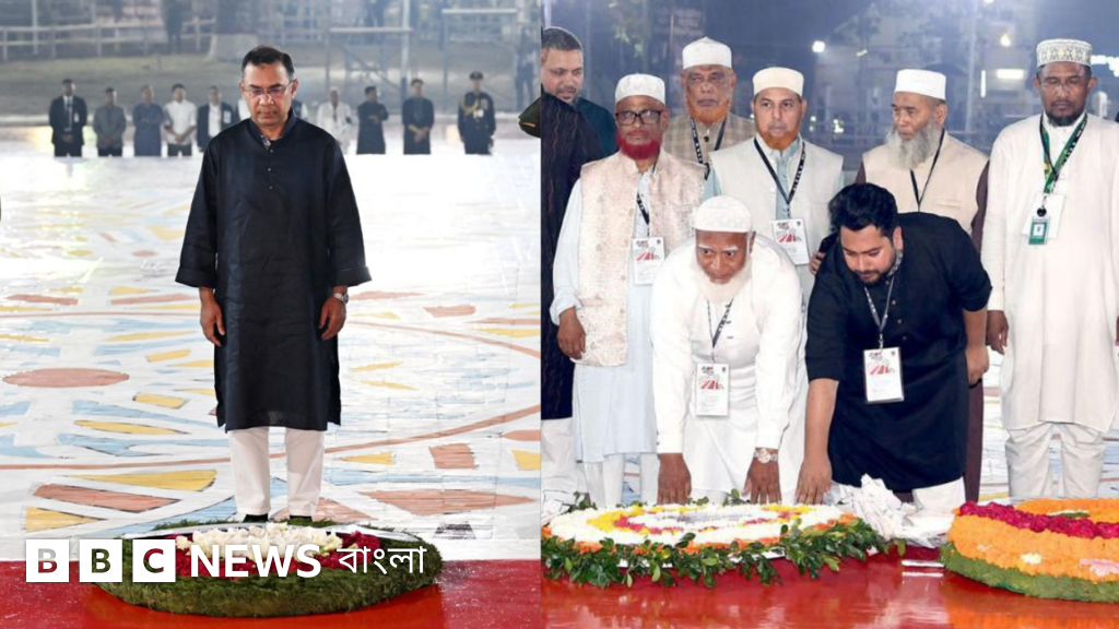 একুশে ফেব্রুয়ারি: শহীদ মিনারে শ্রদ্ধা ও দোয়া, প্রথমবারের মতো গেলেন ...