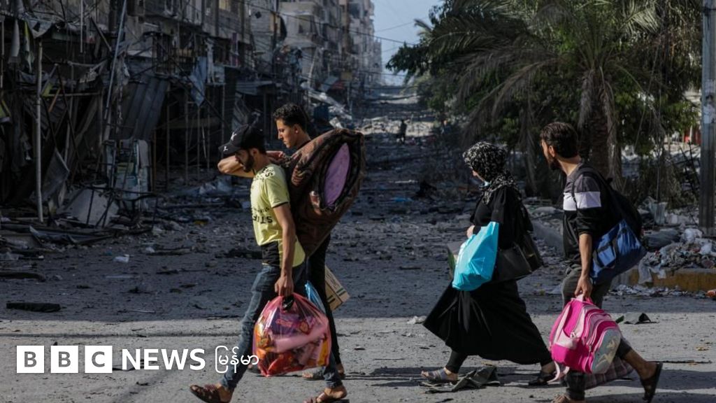 Israel-Gaza war in numbers - BBC News မြန်မာ