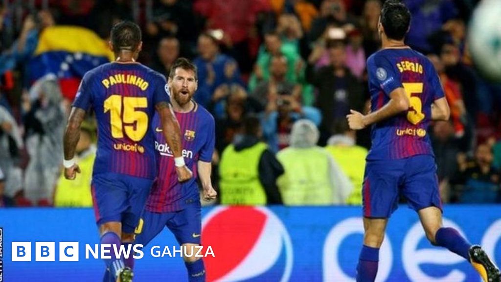 Lionel Messi wa Barcelone yakwije ibitsindo 100 - BBC News Gahuza