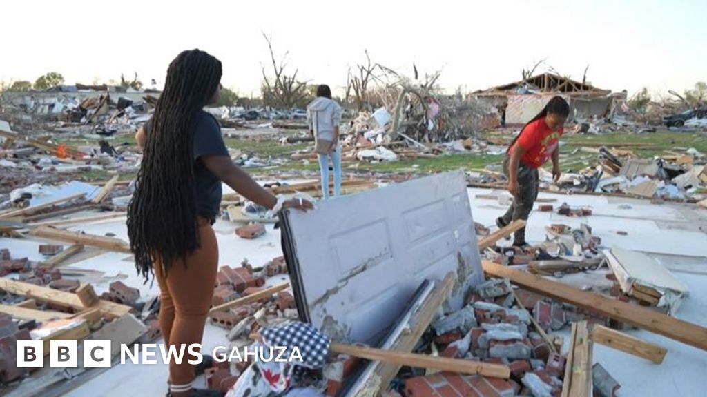 Mississipi: Ingene umuji umwe wo muri iyo ntara ya Amerika wasenyuwe n'igihuhusi - BBC News Gahuza