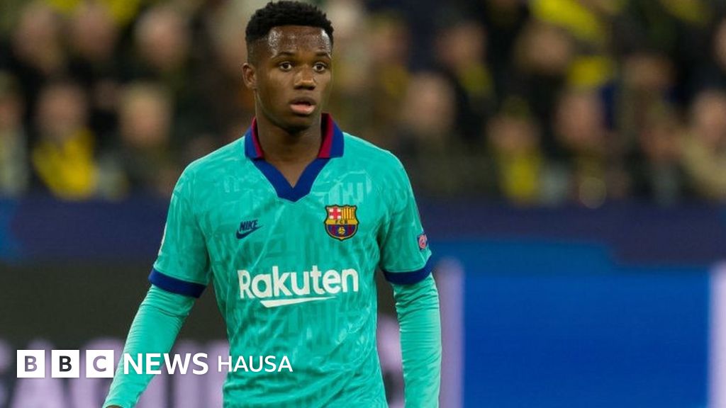 Champions League: Ansu Fati ya kafa tarihi a Barcelona - BBC News Hausa