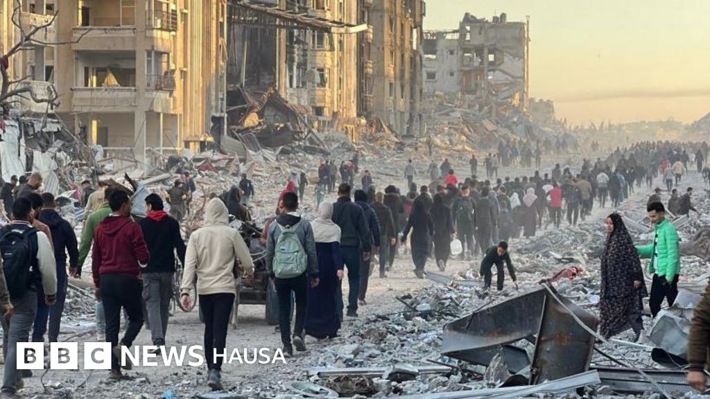 Yadda murnar mutanen Gaza ta fara komawa ciki bayan ganin yadda ...