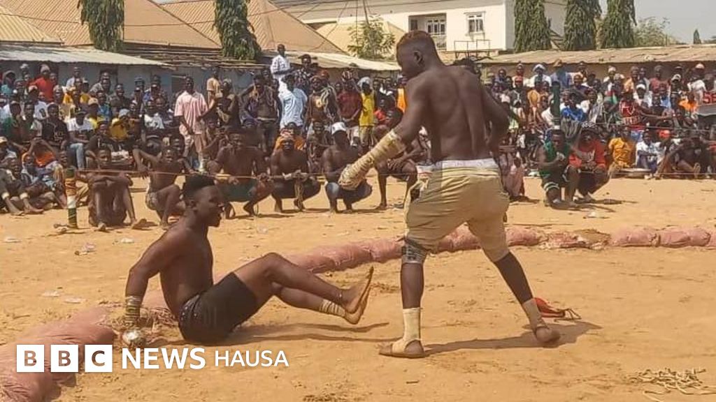 Bahagon Ƴansanda ya buge Shagon Ƴar biyat a damben Maraba - BBC News Hausa