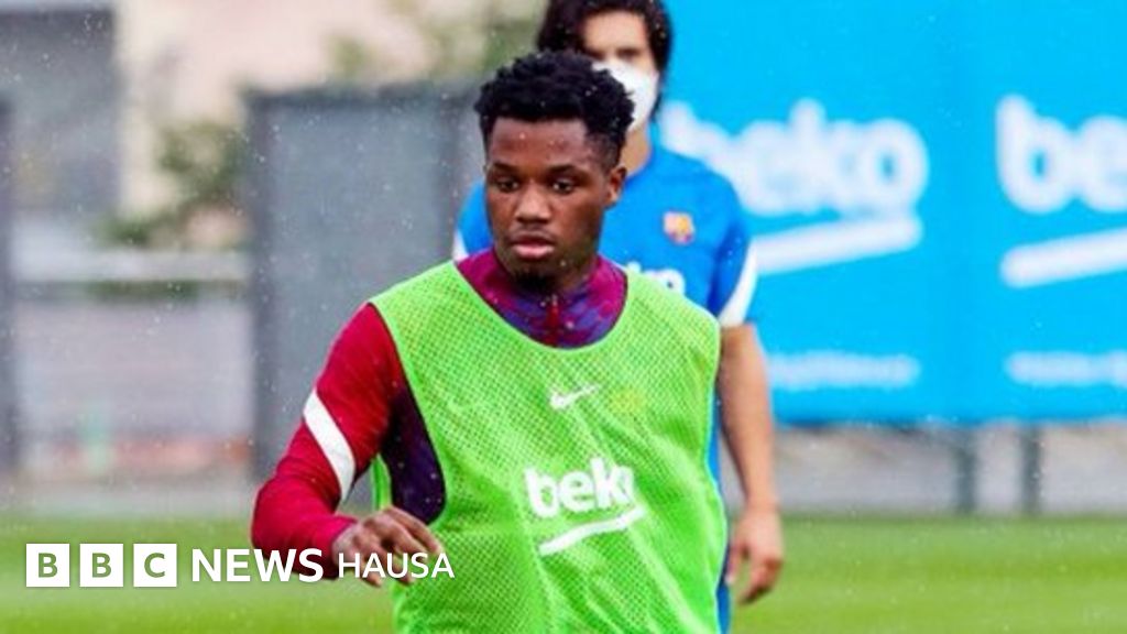 Ansu Fati ya koma atisaye bayan jinyar wata tara - BBC News Hausa