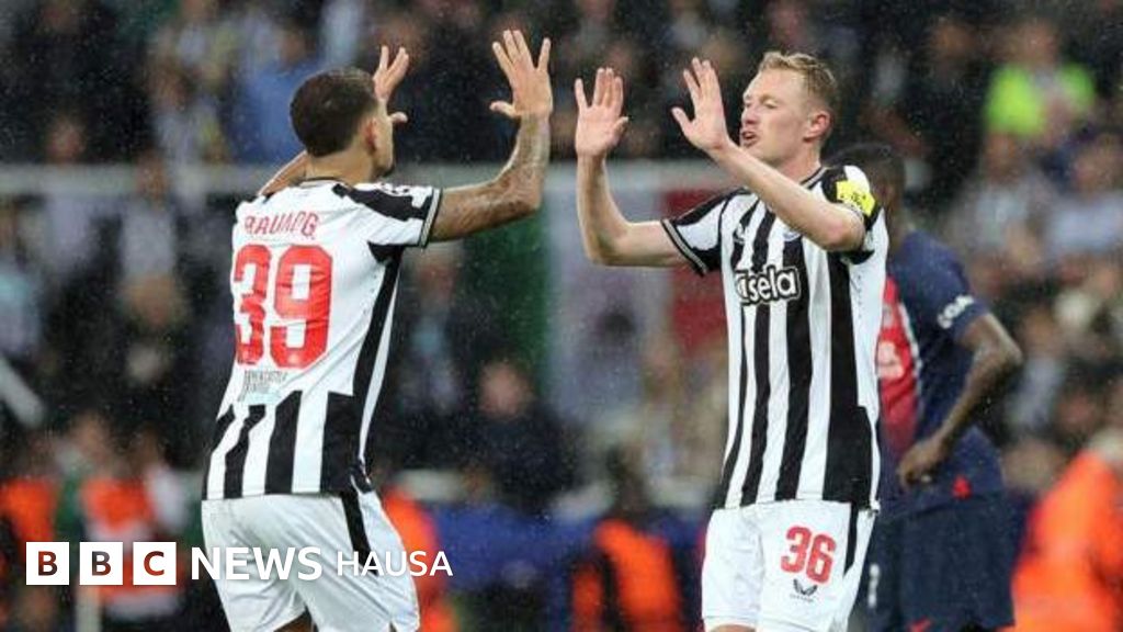 Newcastle United ta yaga barakar PSG - BBC News Hausa