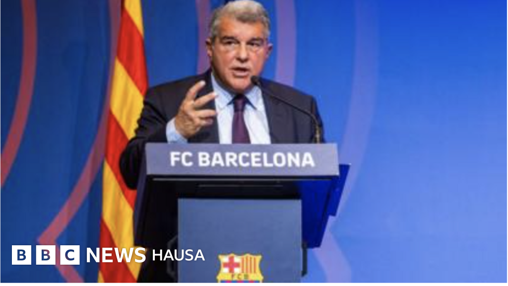 Ana binciken Barcelona ne don a kassara mu - Laporta - BBC News Hausa