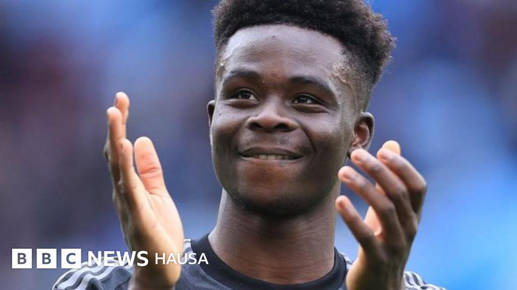 Saka na daf da saka hannu kan ci gaba da taka leda a Arsenal - BBC News ...