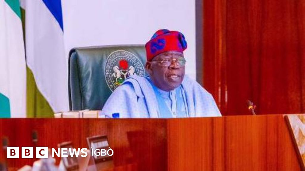 'Ahụhụ ndị mmadụ na-ata na-emetụ m n'obi' - Ihe onyeisiala Tinubu kwuru na mgbasaozi ya - BBC ...