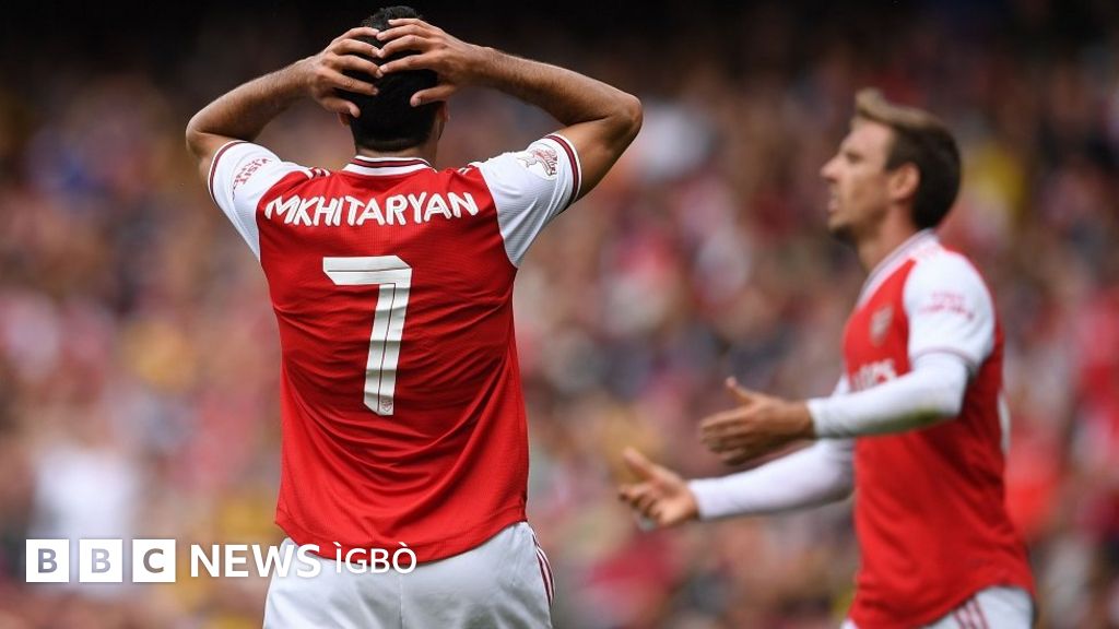 Arsenal vs Lyon: Ekwe akụọla Arsenal n'isi - BBC News Ìgbò