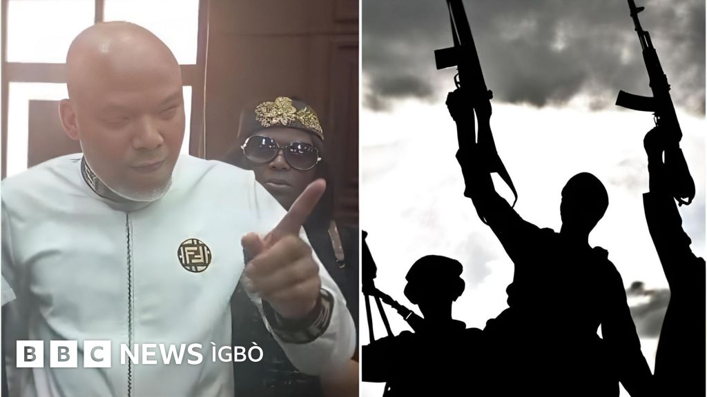 Ihe Nnamdi Kanu kwuru ga-eme ndị ji aha ya na Ipob eme mpụ na South-East - BBC News Ìgbò