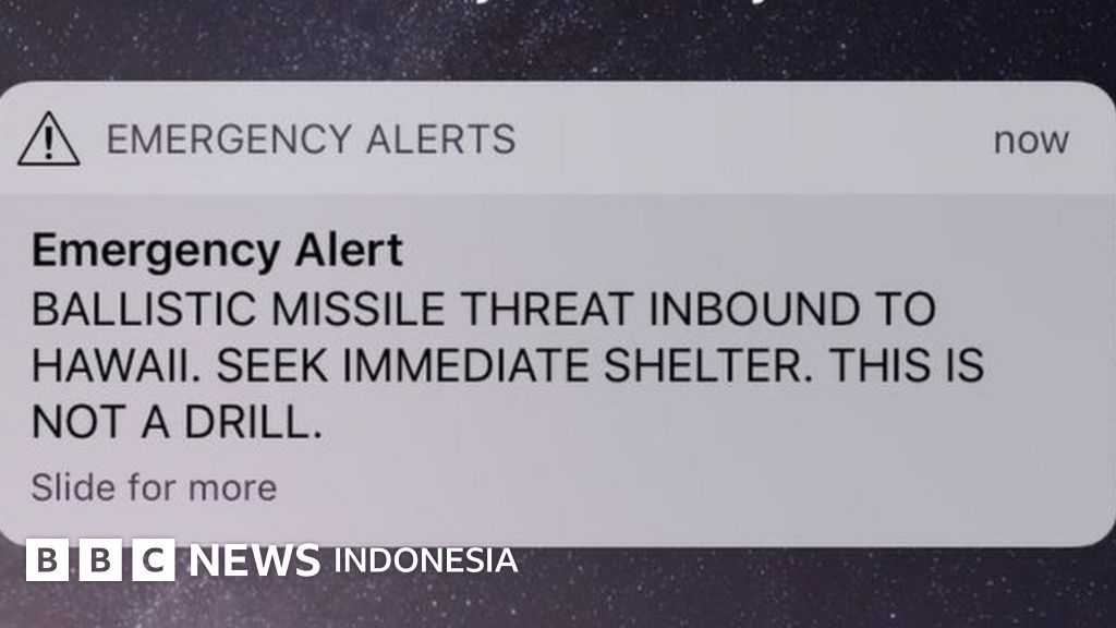 Peringatan ancaman serangan rudal yang keliru memicu kepanikan warga ...