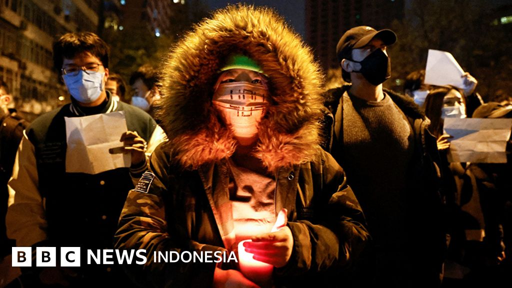 Demonstrasi di China: Foto-foto dramatis aksi unjuk rasa di berbagai ...