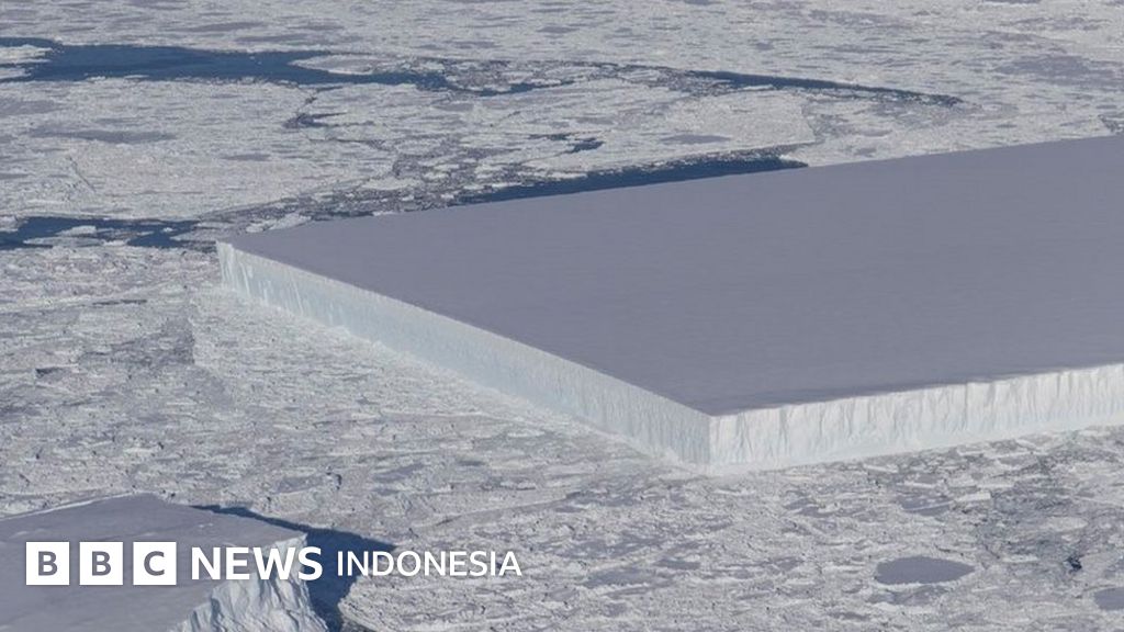 NASA menemukan gunung es berbentuk segi empat sepanjang 1,6 km di Kutub ...
