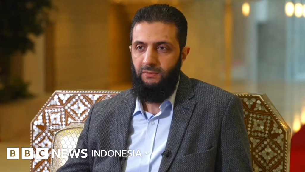 Suriah sudah lelah perang, kata pemimpin HTS Ahmed al-Sharaa kepada BBC - BBC News Indonesia
