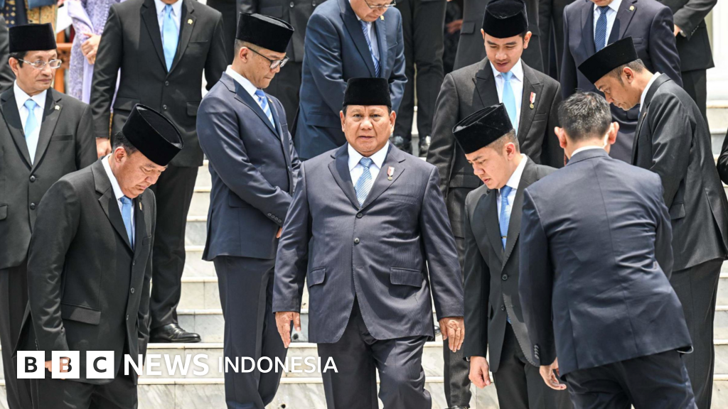 Kabinet Merah Putih Prabowo-Gibran tergemuk sejak Orde Baru hingga Reformasi - BBC News Indonesia