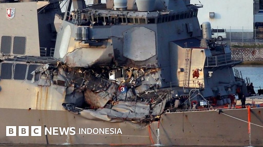 Tabrakan kapal, tujuh marinir AS ditemukan sudah tewas - BBC News Indonesia