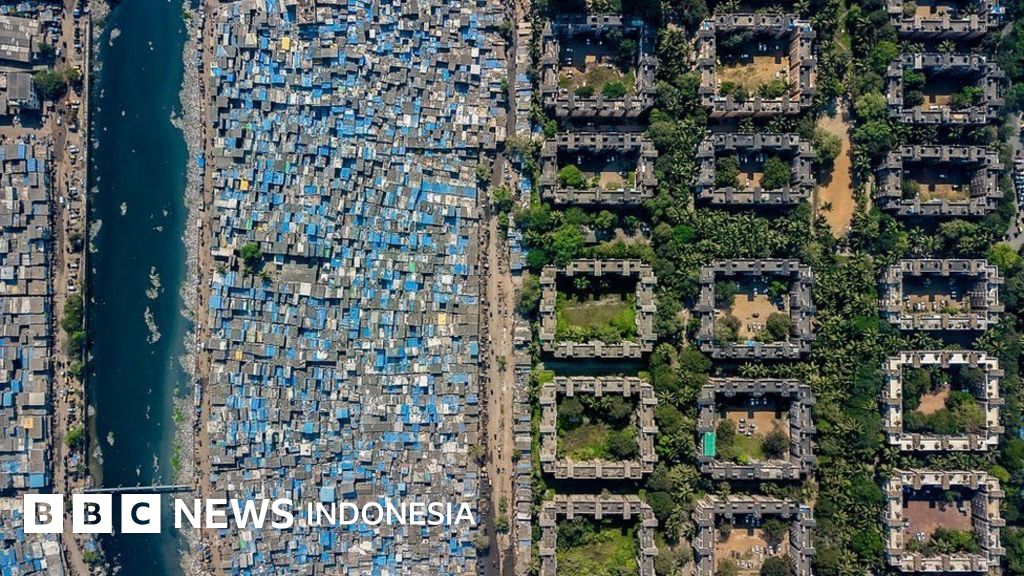 Kontrasnya kesenjangan kaya dan miskin saat dilihat dari udara - BBC ...